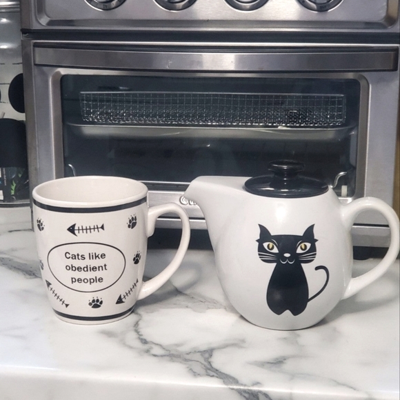 housewares intl | Kitchen | Kitten Teapot Mug Set Combo | Poshmark